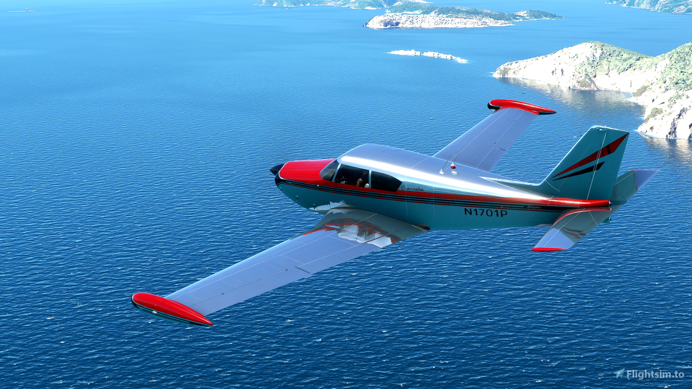 A2A Piper PA24 Comanche Livery N1701P (ficticious) - factory new and ...