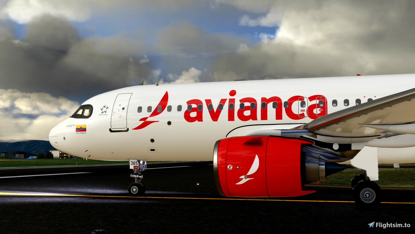 [A32NX] FlyByWire avianca Airbus A320 Neo 对于 Microsoft Flight Simulator ...