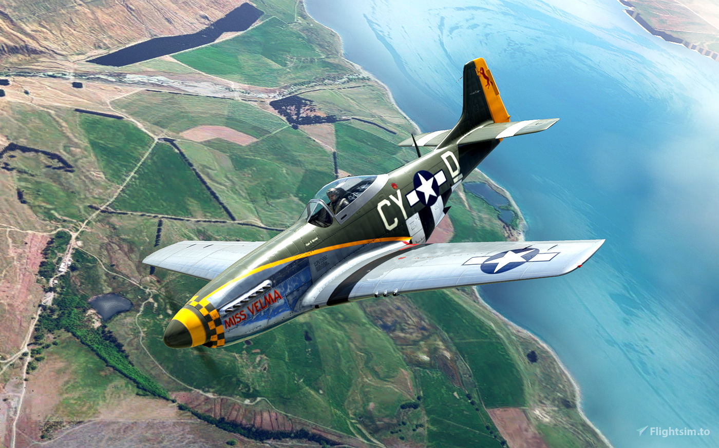 AH P-51D 55th FG "Miss Velma" for Microsoft Flight Simulator | MSFS