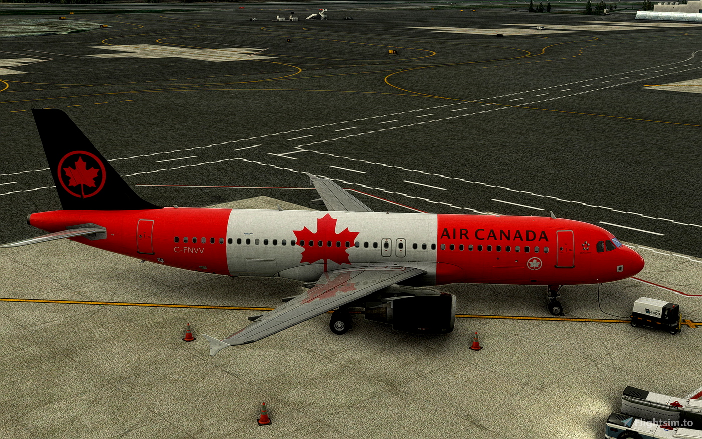 Air Canada ''Canadian Flag Livery '' Fenixsim A320 -C-FNVV [8K] pour ...