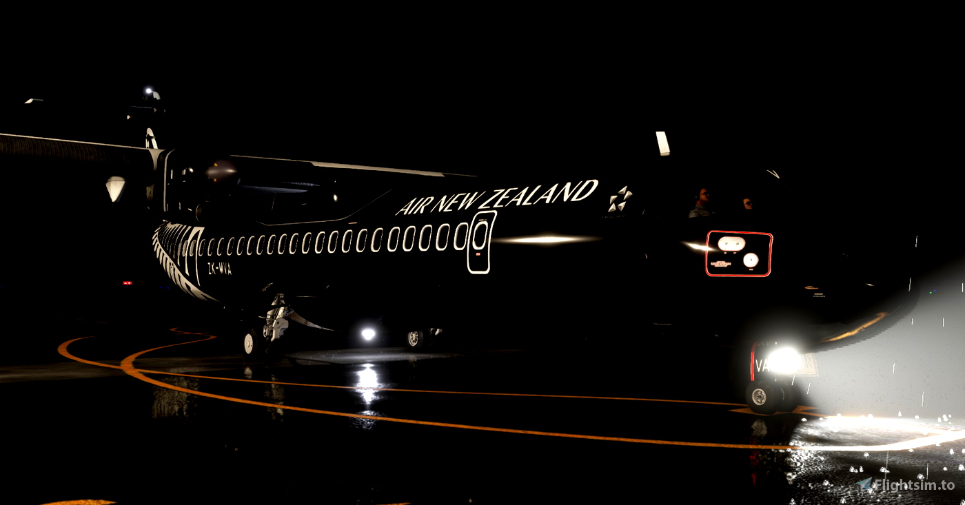 [REMASTERED] Air New Zealand ZK-MVA (All Blacks Livery) Custom Cockpit ...