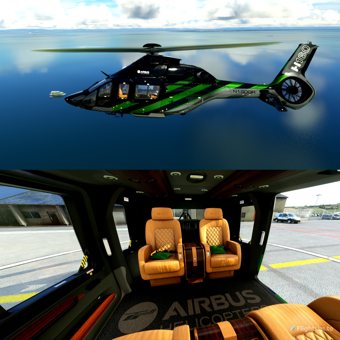 Airbus H160 Stripes pro Microsoft Flight Simulator | MSFS