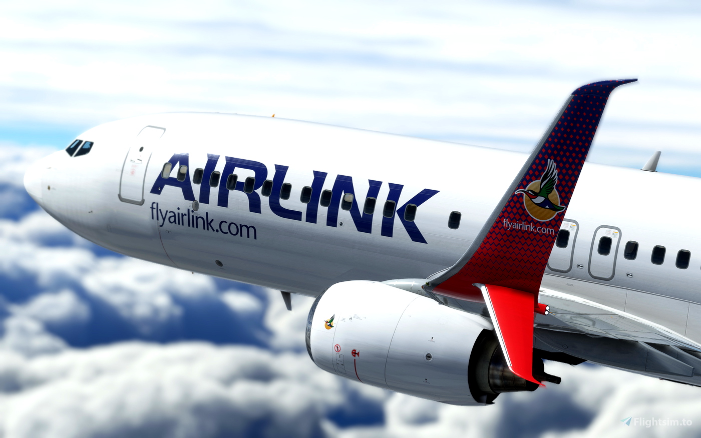 Airlink (operated by Star Air Cargo) Boeing 737-800 PMDG SSW ZS-VDB ...