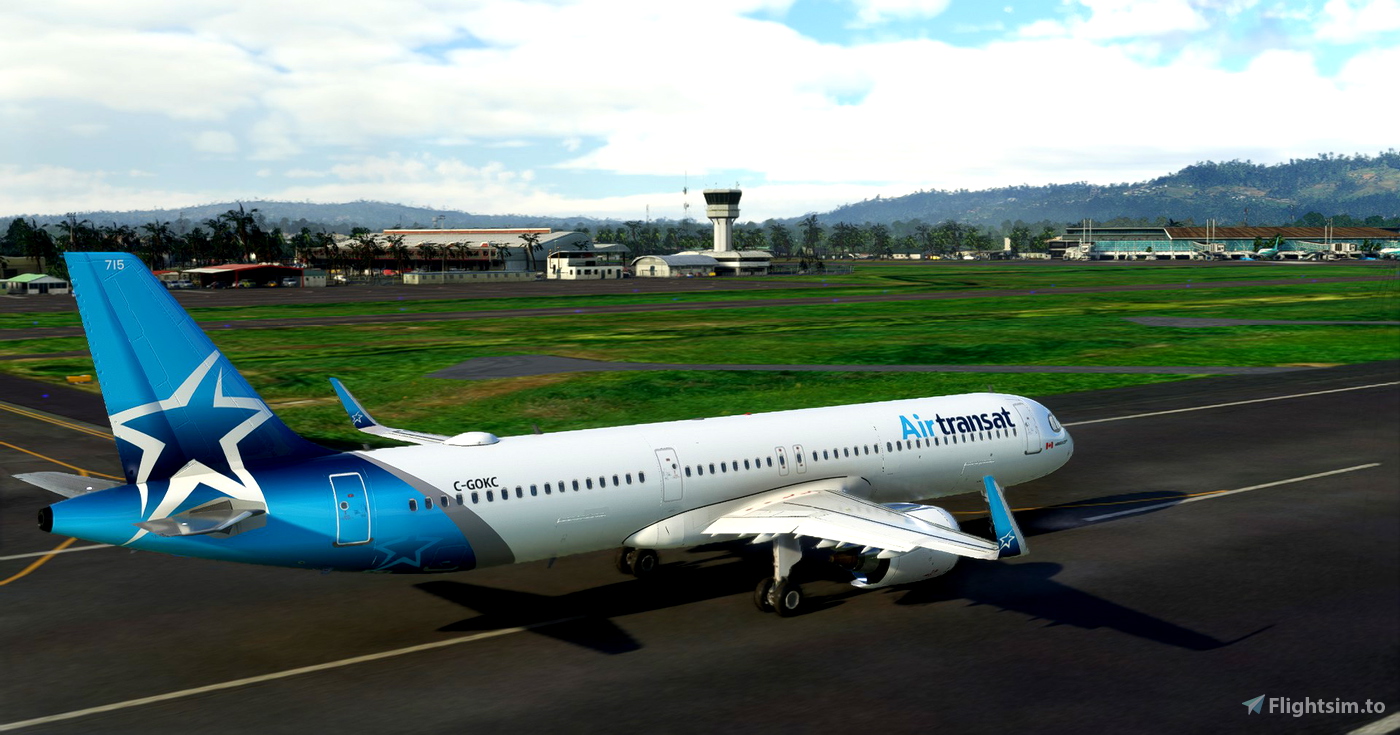 Air Transat "2017 livery" "C-GOKC" LatinVFR A321 Neo LR pratt and whitney for Microsoft Flight ...