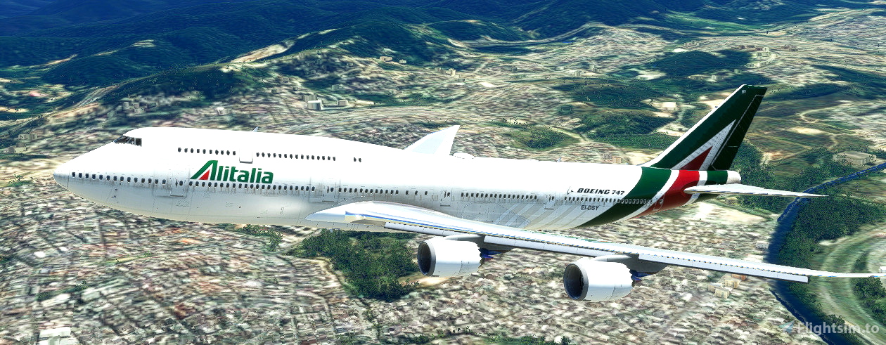 ALITALIA 747-8 [8K] Livery mod by Marcioart121BR for Microsoft Flight ...