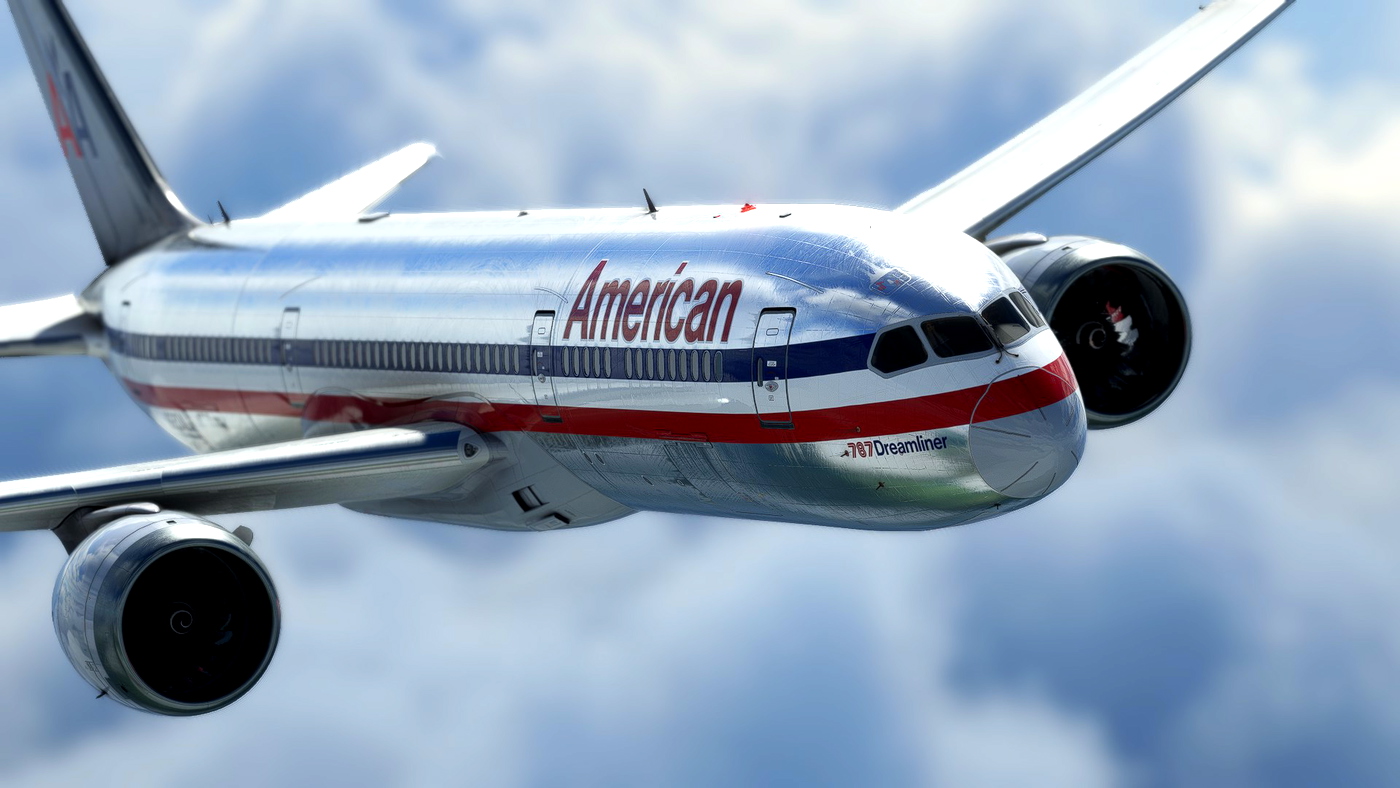 American Airlines Classic Bare Metal Horizon Simulations 787-9 ...