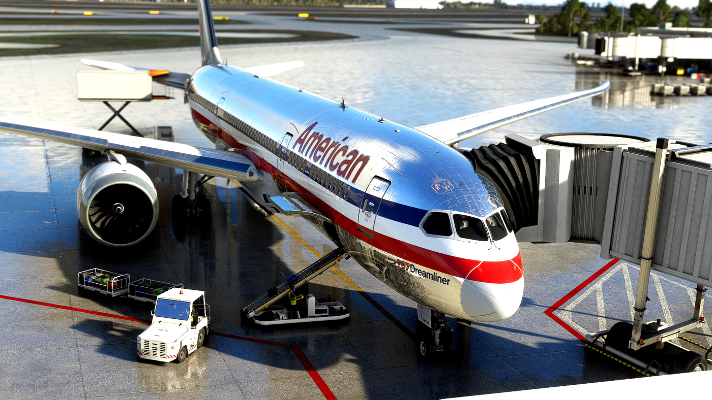 American Airlines Classic Bare Metal Horizon Simulations 787-9 ...