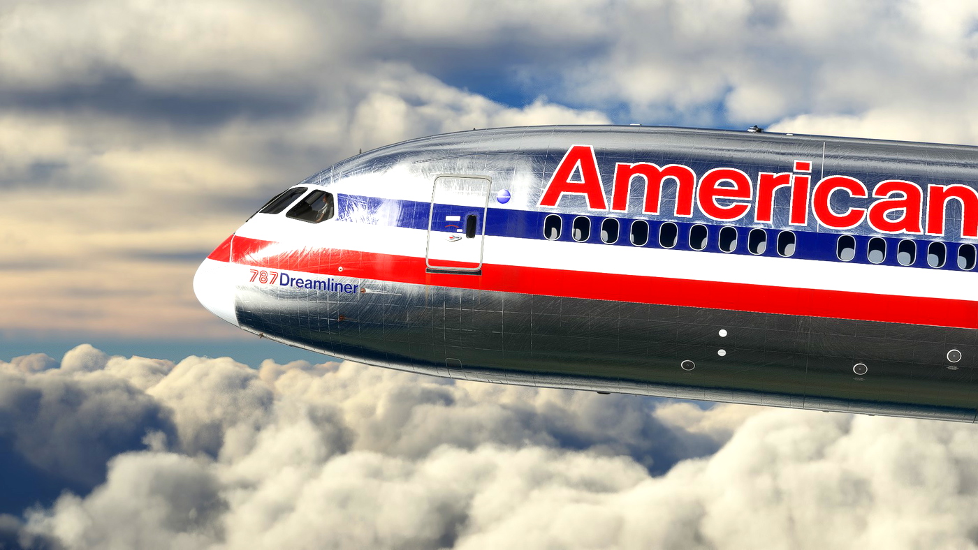 American Airlines Classic Bare Metal Horizon Simulations 787-9 ...