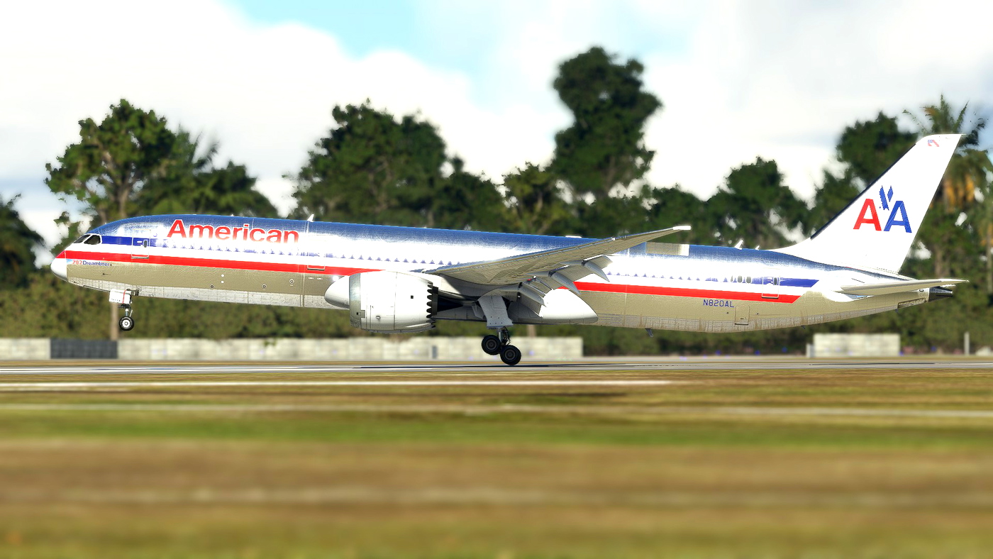 American Airlines Classic Bare Metal Horizon Simulations 787-9 ...