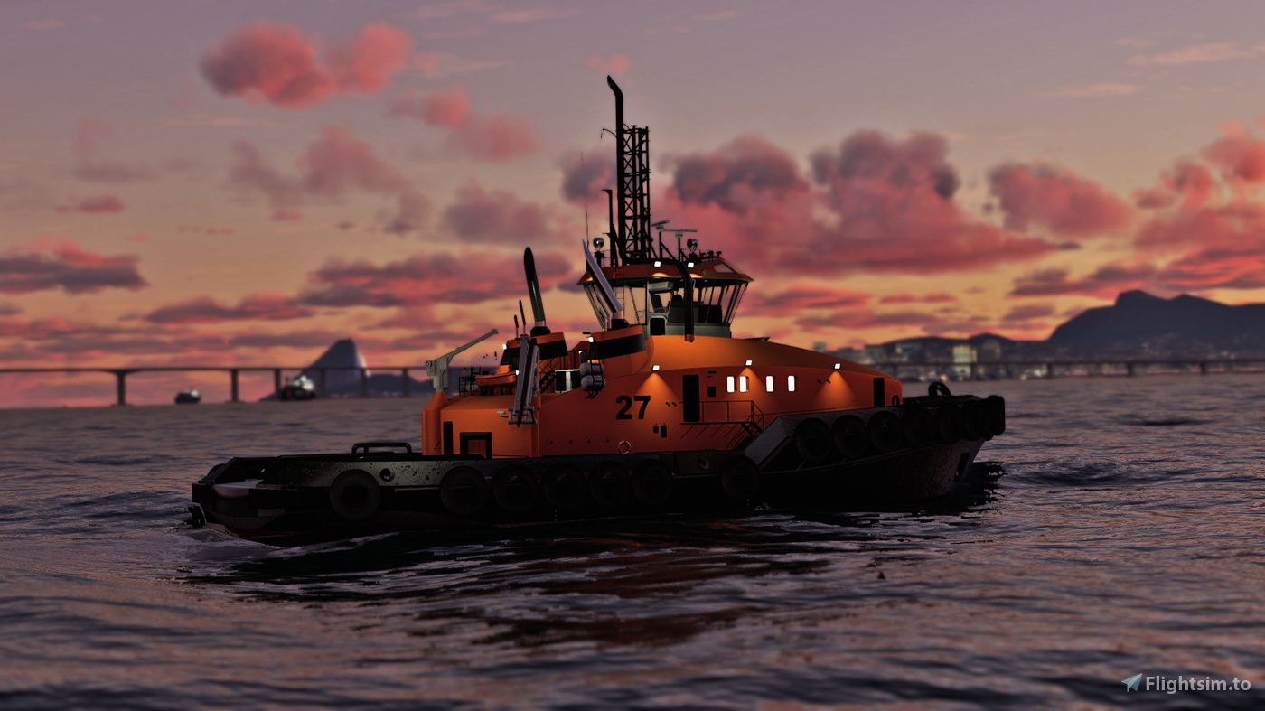 Marine RM - ASD Tug Boat for Microsoft Flight Simulator | MSFS