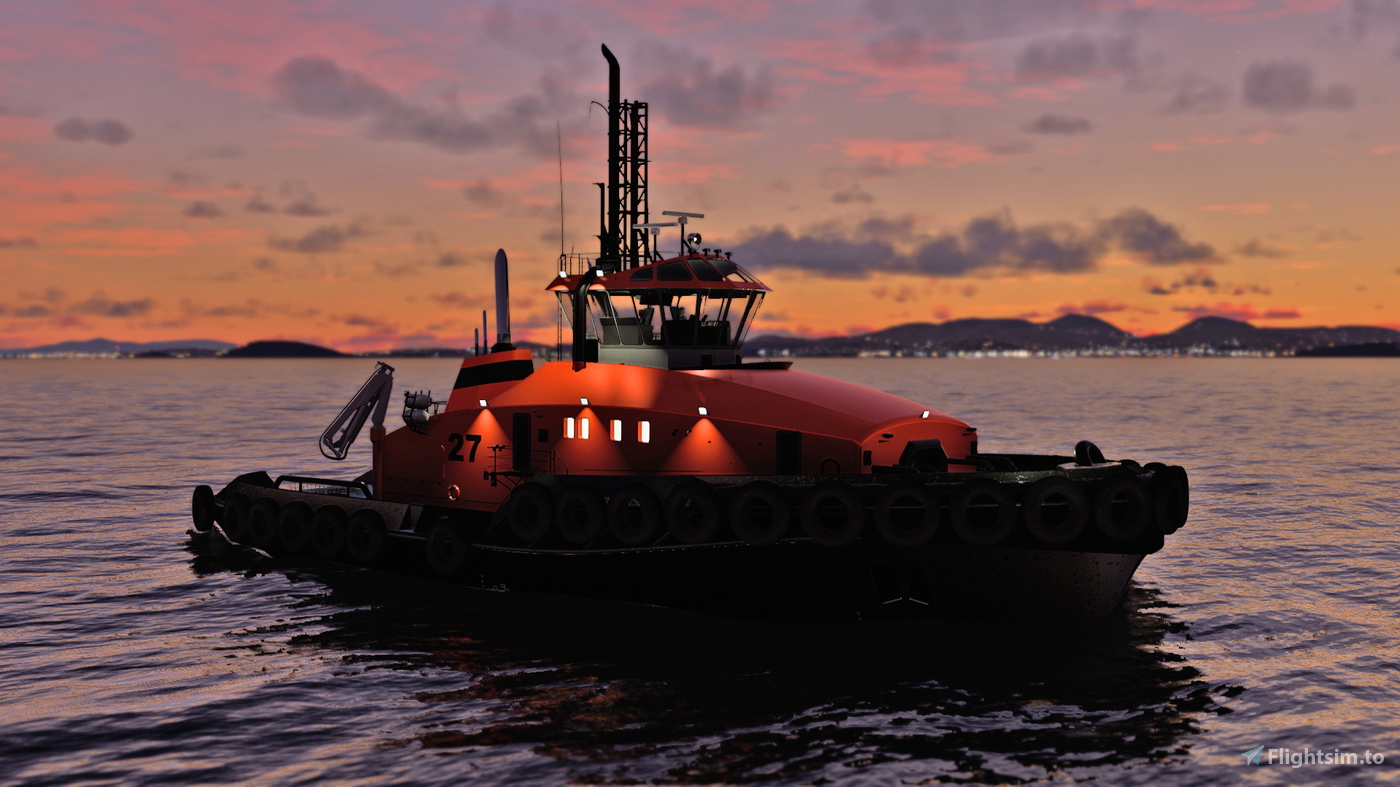 Marine RM - ASD Tug Boat for Microsoft Flight Simulator | MSFS