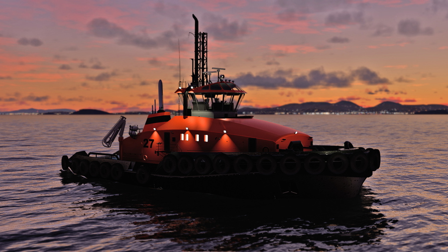 Marine RM - ASD Tug Boat for Microsoft Flight Simulator | MSFS