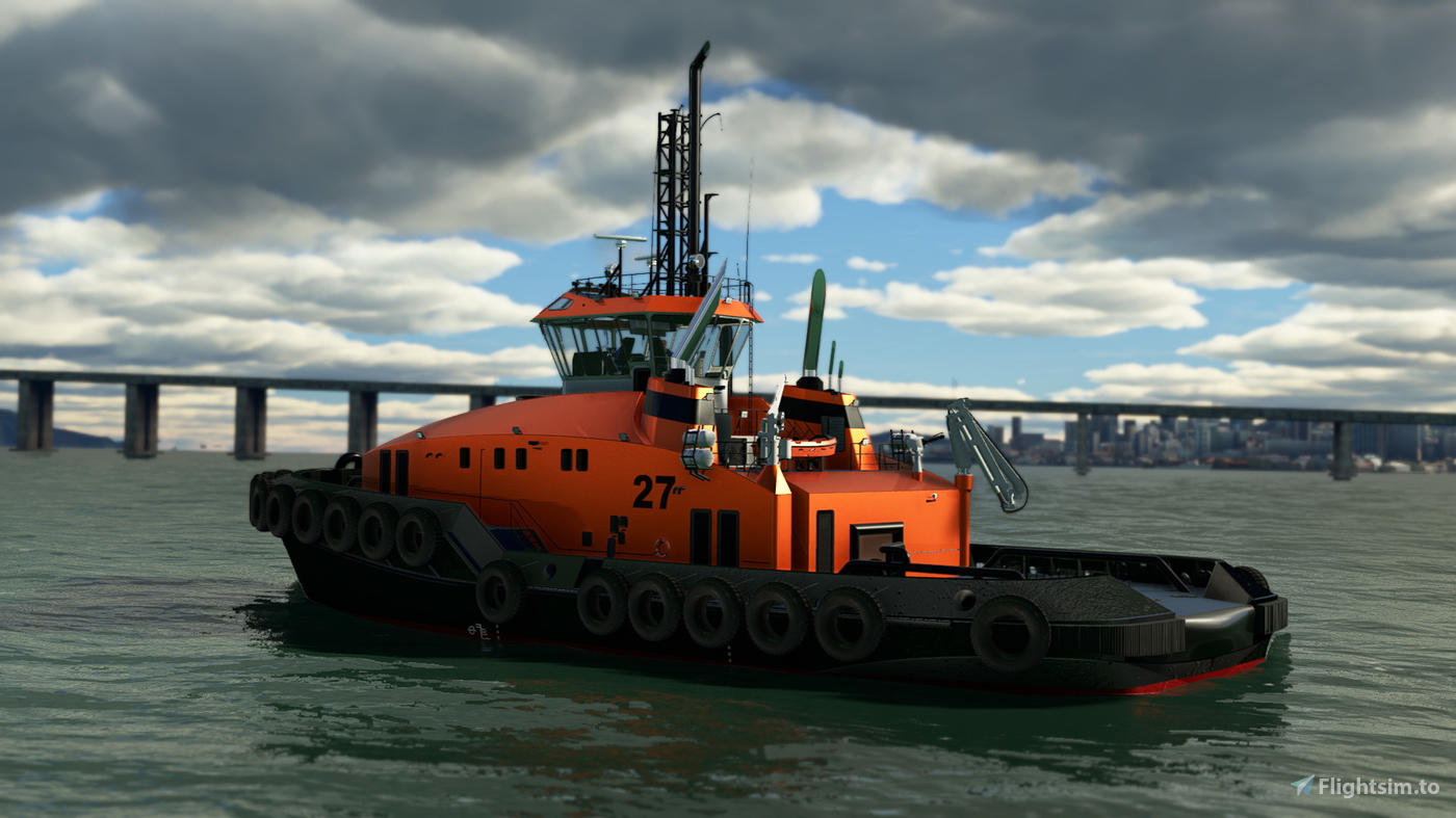 Marine RM - ASD Tug Boat for Microsoft Flight Simulator | MSFS