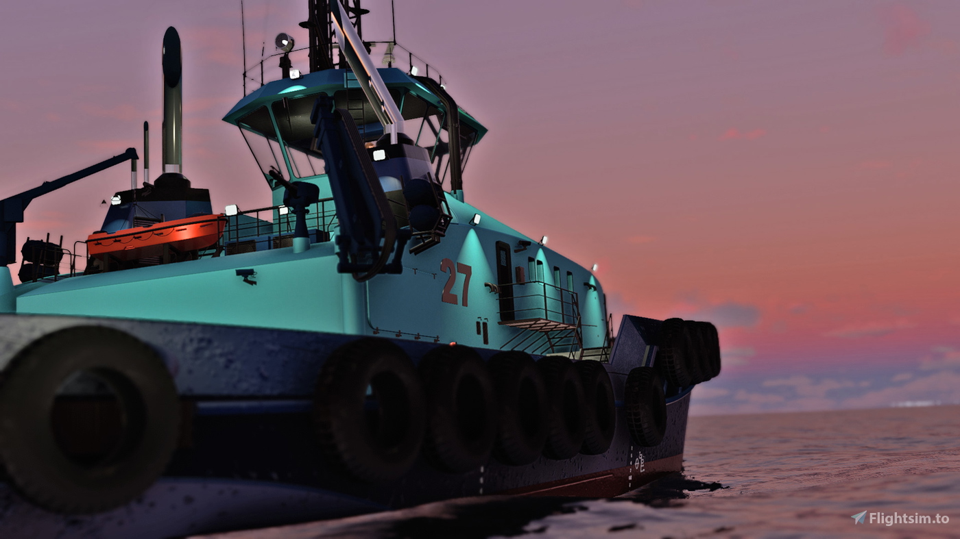 Marine RM - ASD Tug Boat for Microsoft Flight Simulator | MSFS