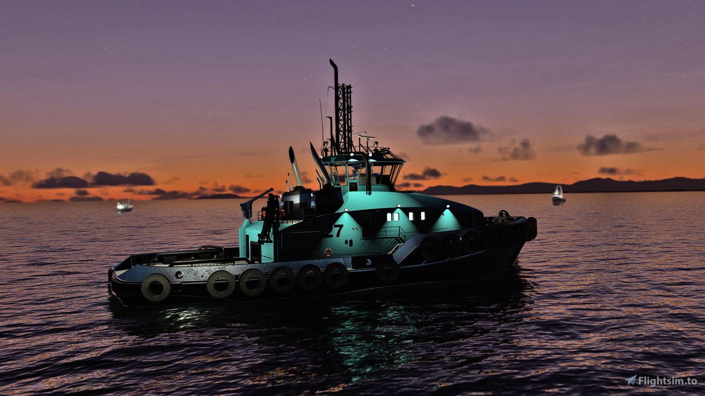 Marine RM - ASD Tug Boat for Microsoft Flight Simulator | MSFS