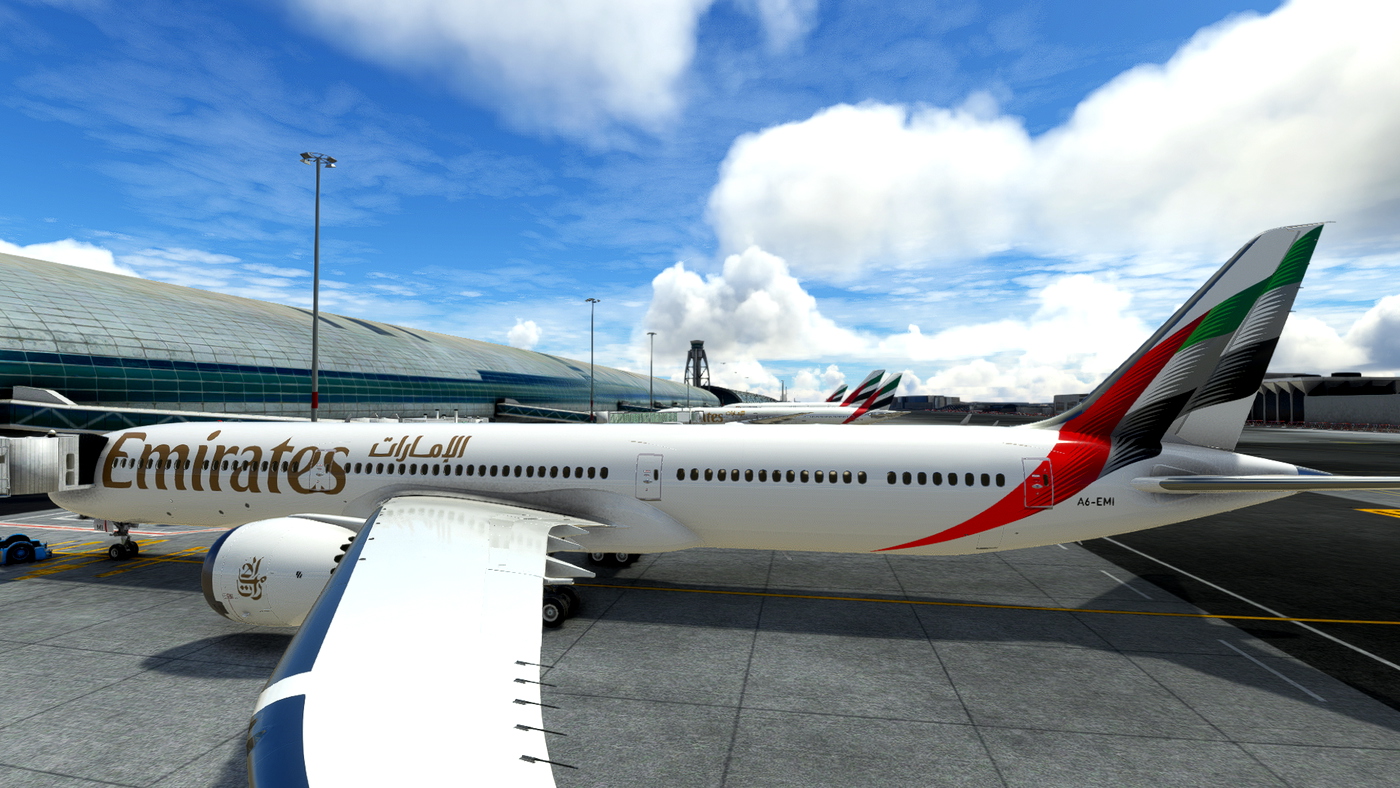 Asobo Boeing 787-10 Emirates New Livery 8K 对于 Microsoft Flight ...