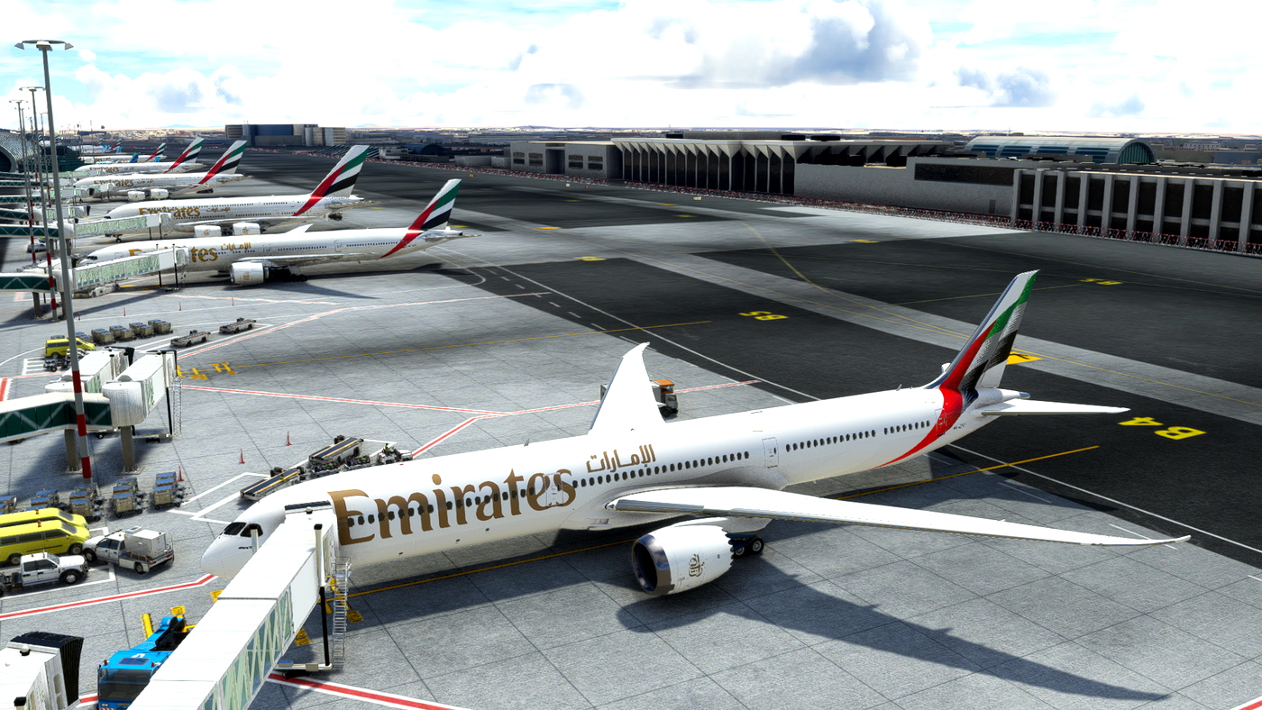 Asobo Boeing 787-10 Emirates New Livery 8K 对于 Microsoft Flight ...