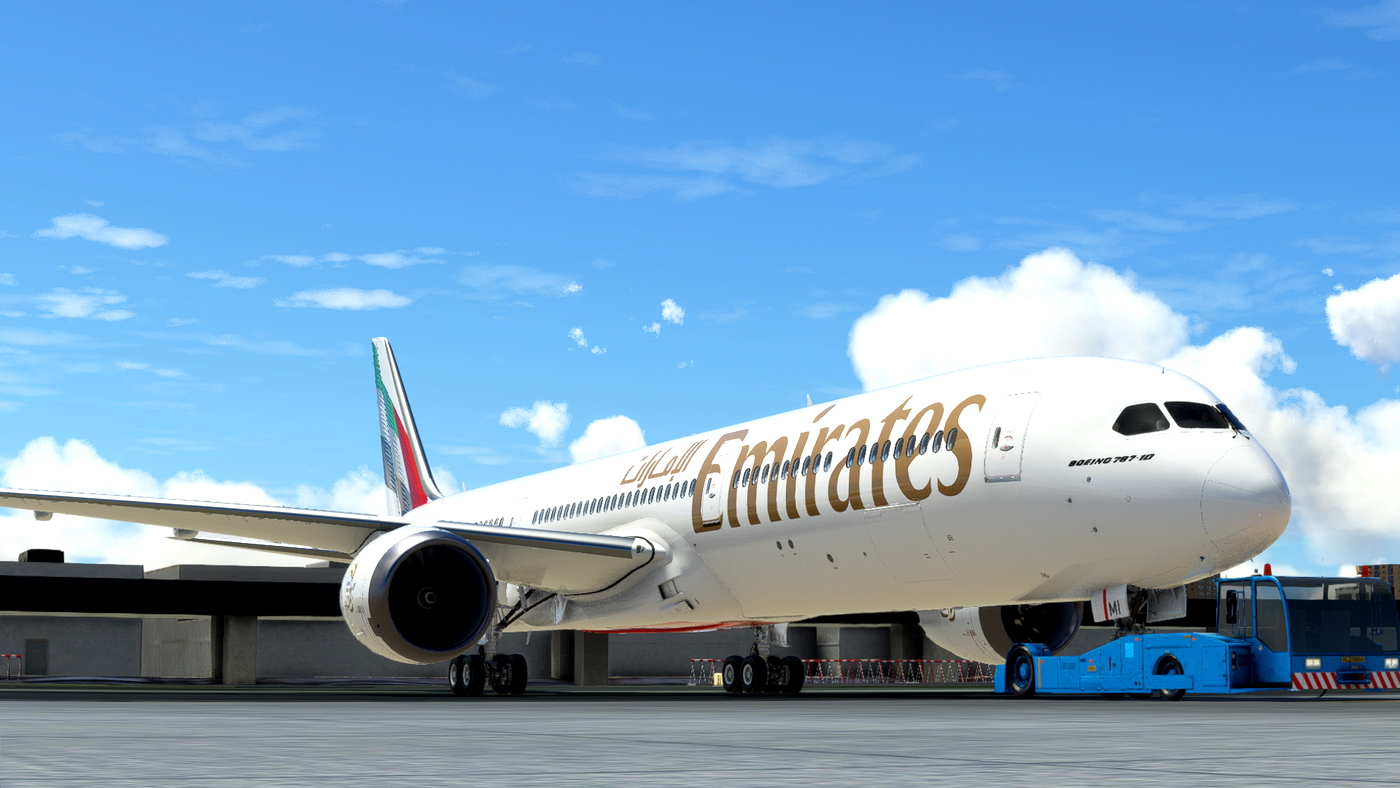 Asobo Boeing 787-10 Emirates New Livery 8K 对于 Microsoft Flight ...