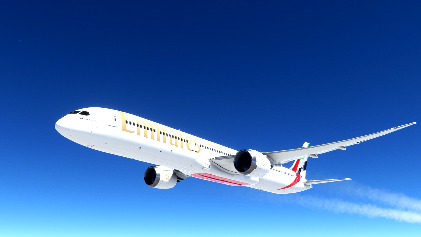 Asobo Boeing 787-10 Emirates New Livery 8K 对于 Microsoft Flight ...