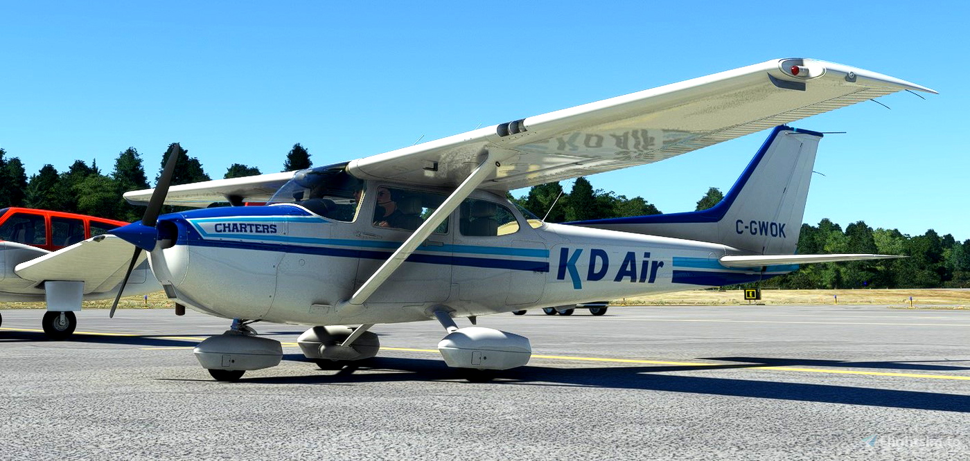 Asobo Cessna 172 Classic KD Air (Defunct) Livery. C-GWOK per Microsoft ...