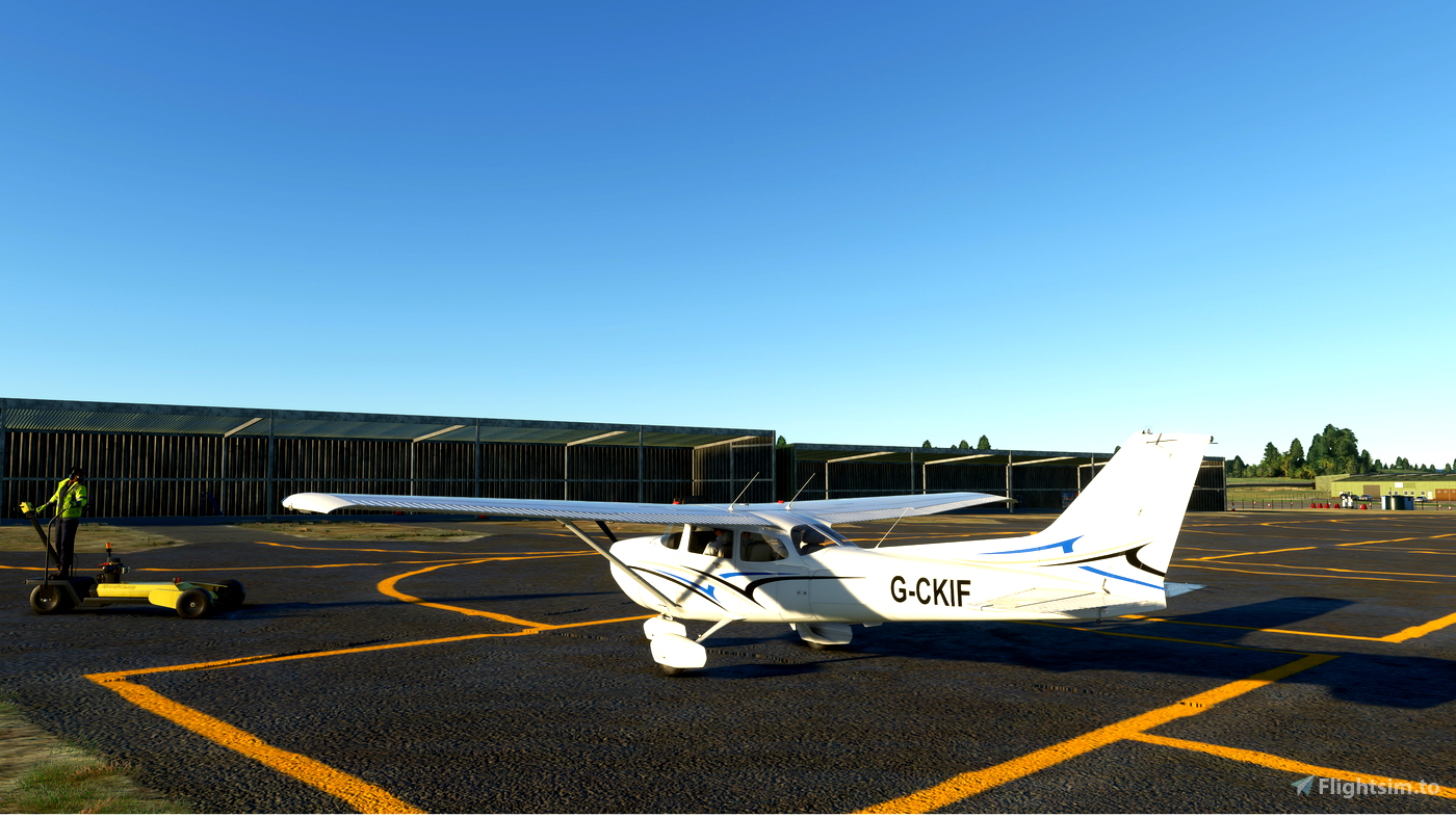 Asobos C172 G1000 Livery G-CKIF for Microsoft Flight Simulator | MSFS