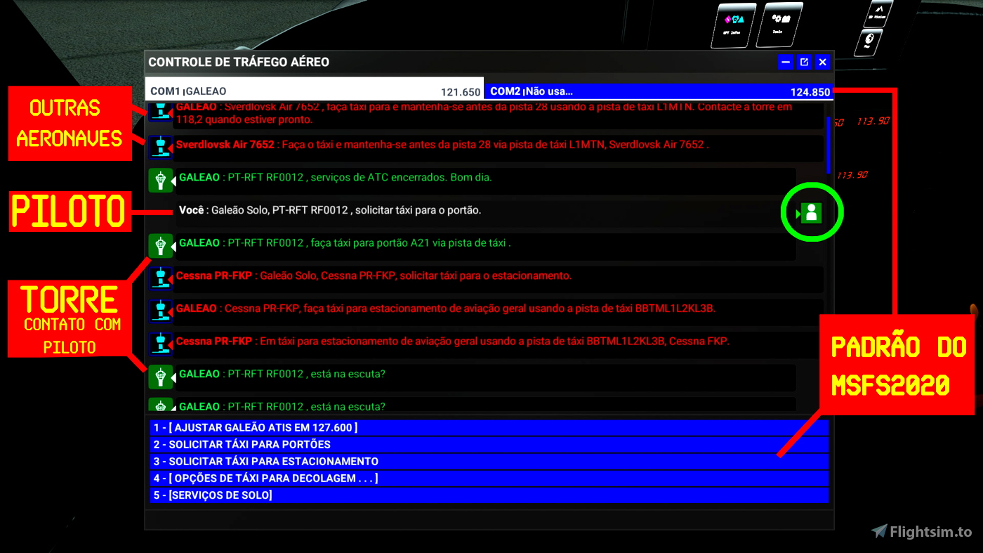ATC - Colorful Messages for Microsoft Flight Simulator | MSFS ATC - Colorful Messages for Microsoft Flight Simulator | MSFS