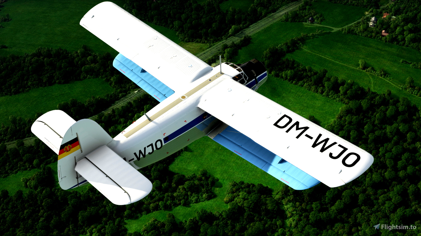 ATS Antonov AN-2T DM-WJO GDR "GST" ca. 1977 for Microsoft Flight ...