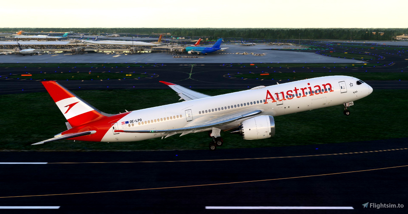 Austrian Airlines "2018 livery" Horizon Simulations 787-9 GE for ...