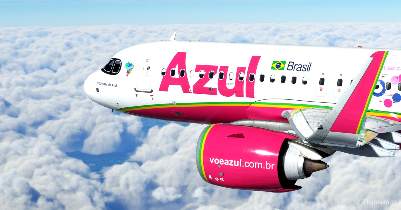 Azul Linhas Aéreas - PR-YRS (Outubro Rosa/10 Anos) iniBuilds A320neo for Microsoft Flight ...