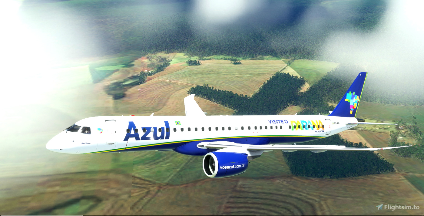 Azul Visit Paraná Ps Aei Virtualcol E195 E2 8k For Microsoft