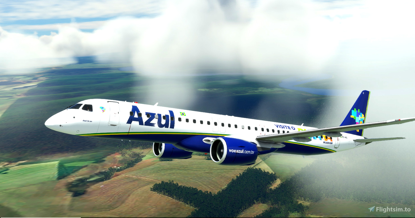Azul (Visit Paraná) | PS-AEI | VirtualCol E195-E2 | 8K for Microsoft ...