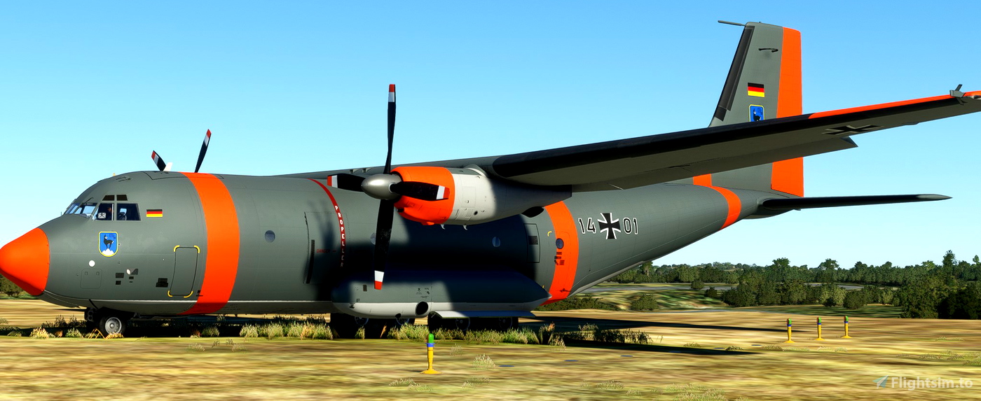 Azurpoly C-160 Transall German Luftwaffe LTG 61 -1401 for Microsoft ...
