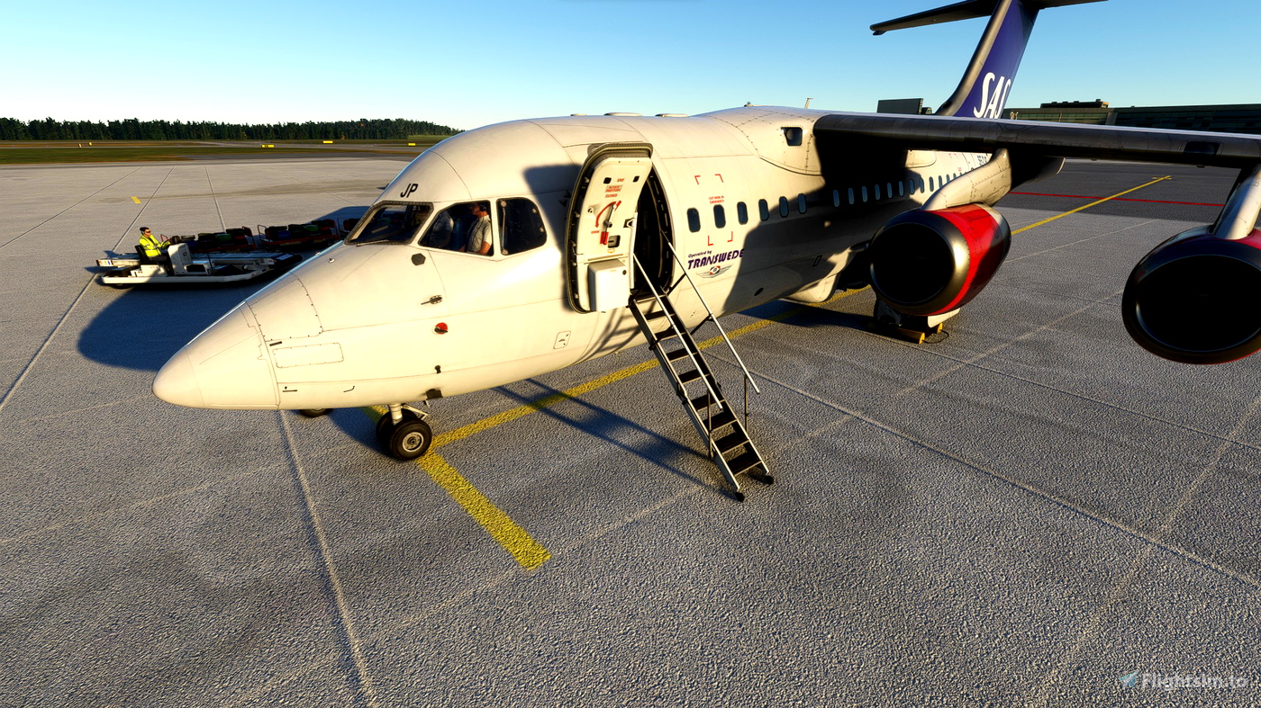BAe146-100 Transwede opf SAS for Microsoft Flight Simulator | MSFS