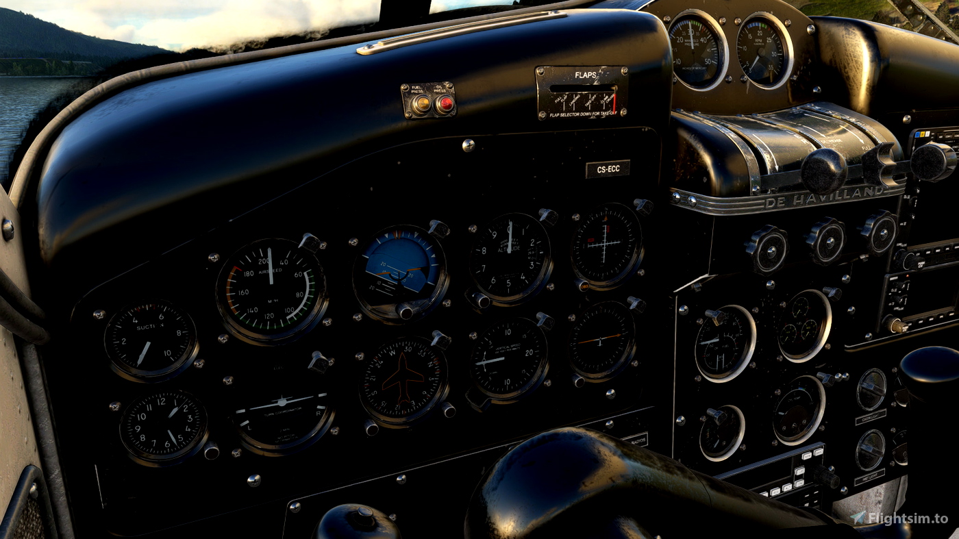 Black Panel/Yoke - De Havilland DHC-2 Beaver pro Microsoft Flight ...