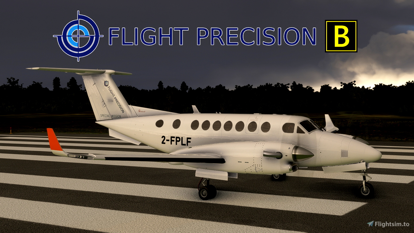 Black Square King Air 350i "FLIGHT PRECISION" 2-FPLF pro Microsoft Flight Simulator | MSFS
