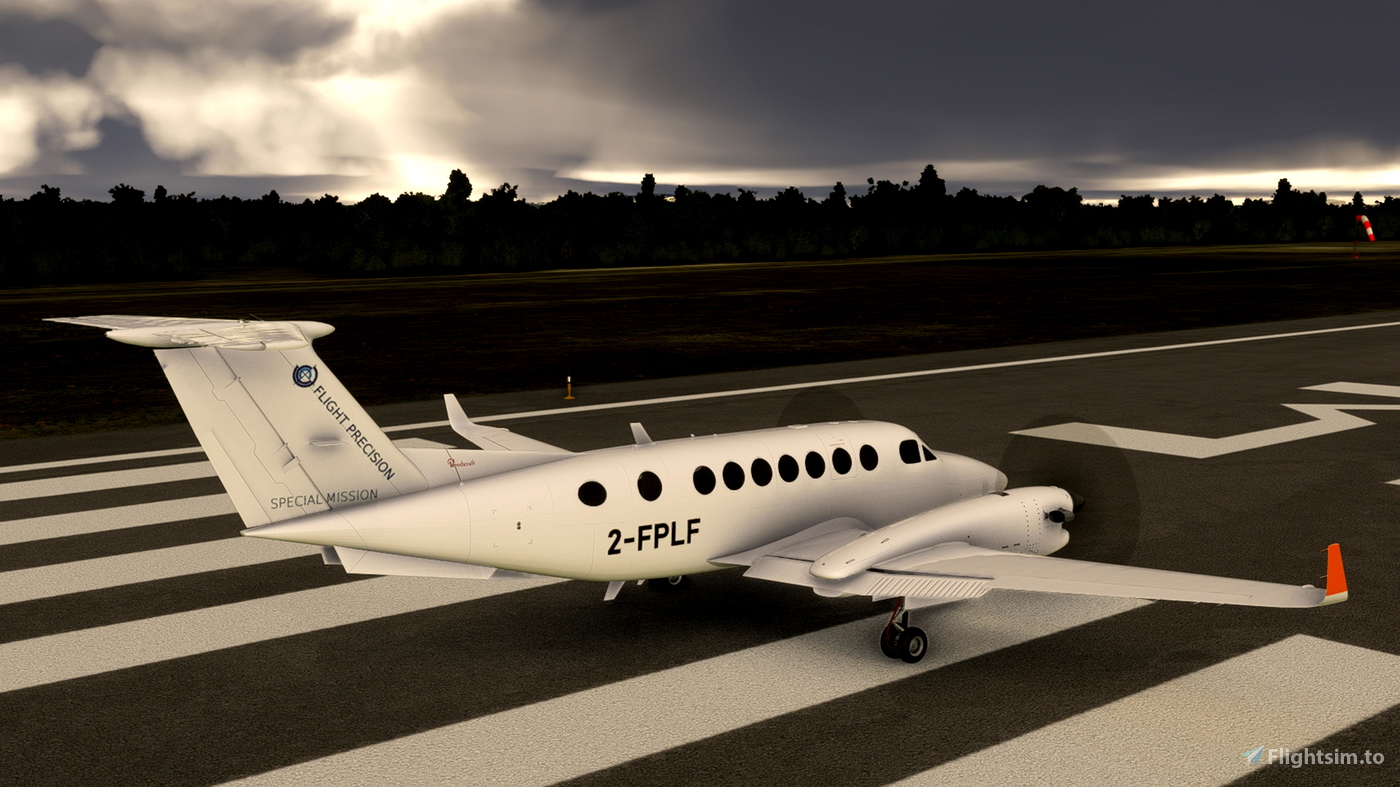 Black Square King Air 350i "FLIGHT PRECISION" 2-FPLF 对于 Microsoft Flight Simulator | MSFS