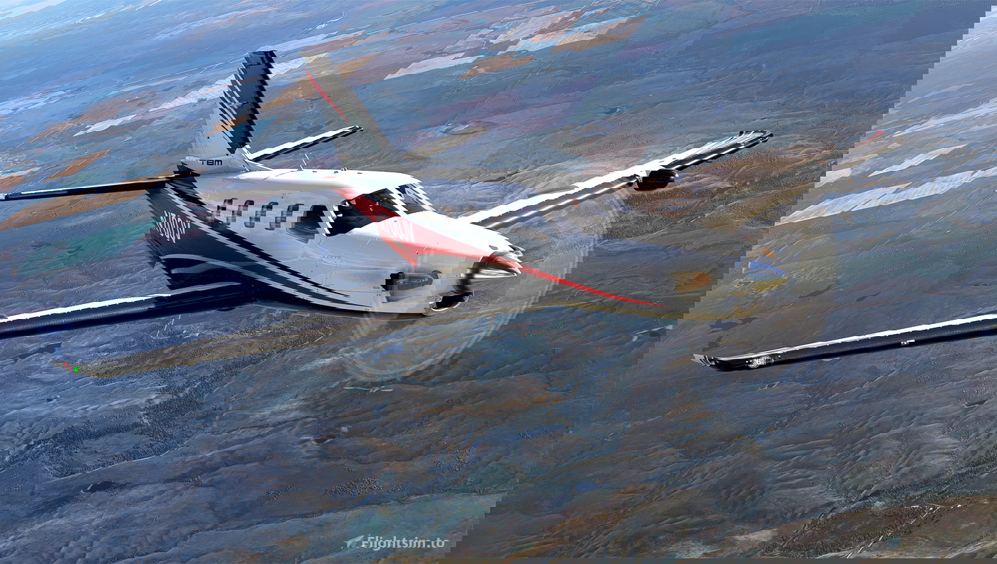 Black Square TBM 850 N700JV (Dynamic Registration) for Microsoft Flight ...