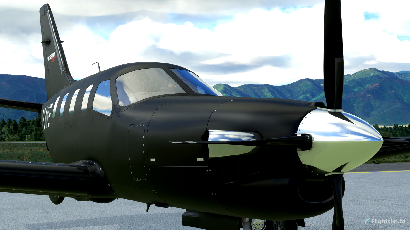 Black Square TBM 850 - Black Stallion for Microsoft Flight Simulator | MSFS