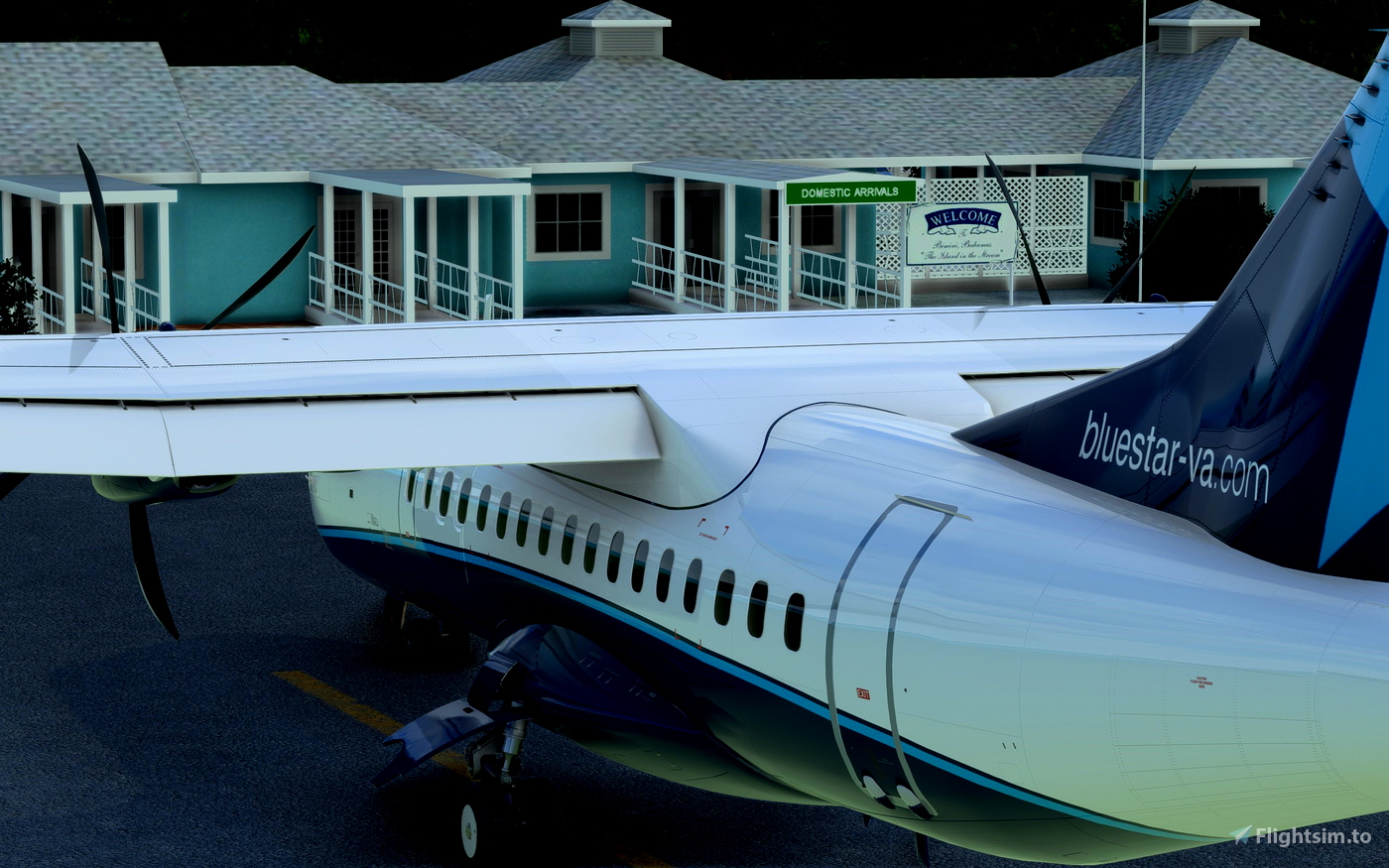 Bluestar Airlines ATR Livery for Microsoft Flight Simulator | MSFS