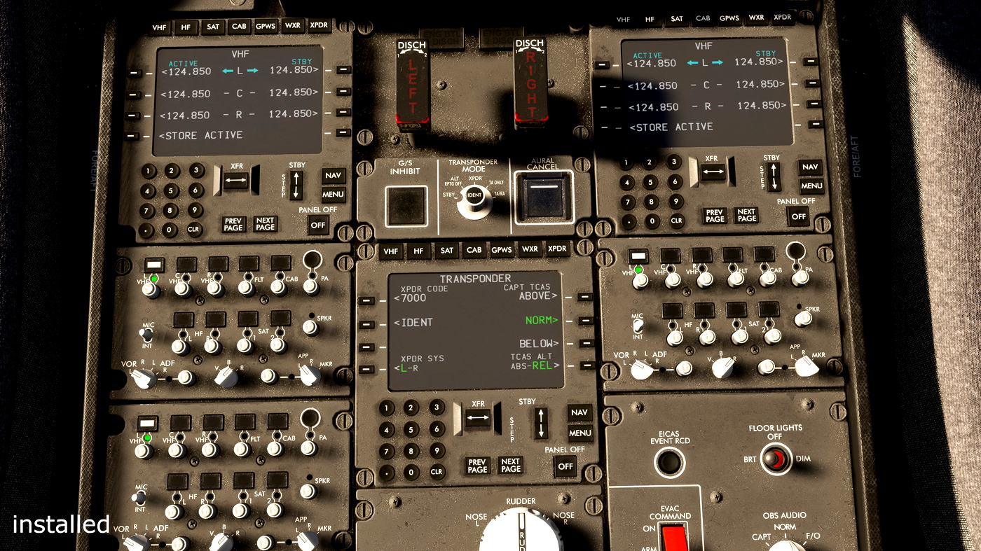 Boeing 787 COM Panel Font per Microsoft Flight Simulator | MSFS