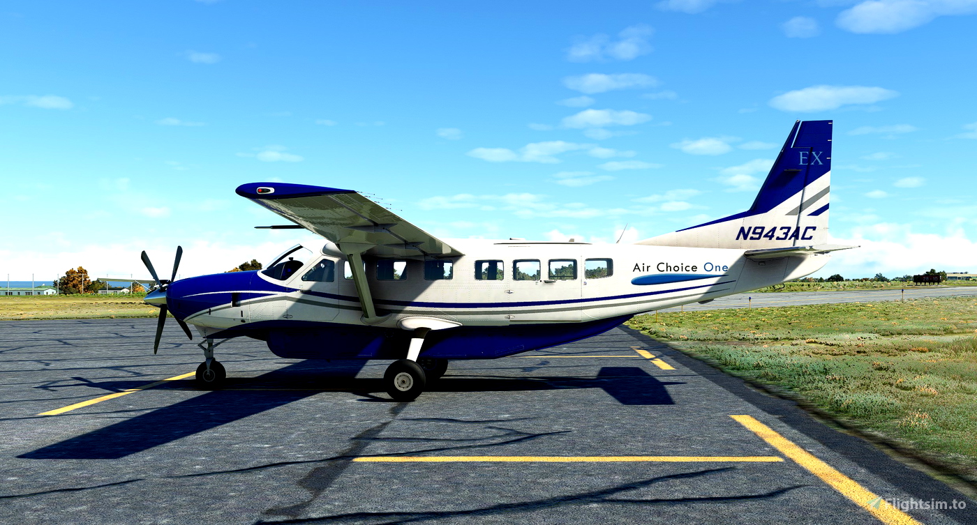 C208 Air Choice One livery Asobo/Black Square for Microsoft Flight ...
