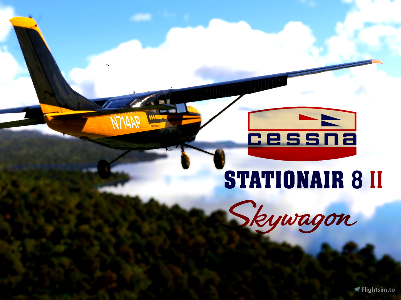 Cessna 207 Stationair 8 II: Black and Yeller' pro Microsoft Flight ...
