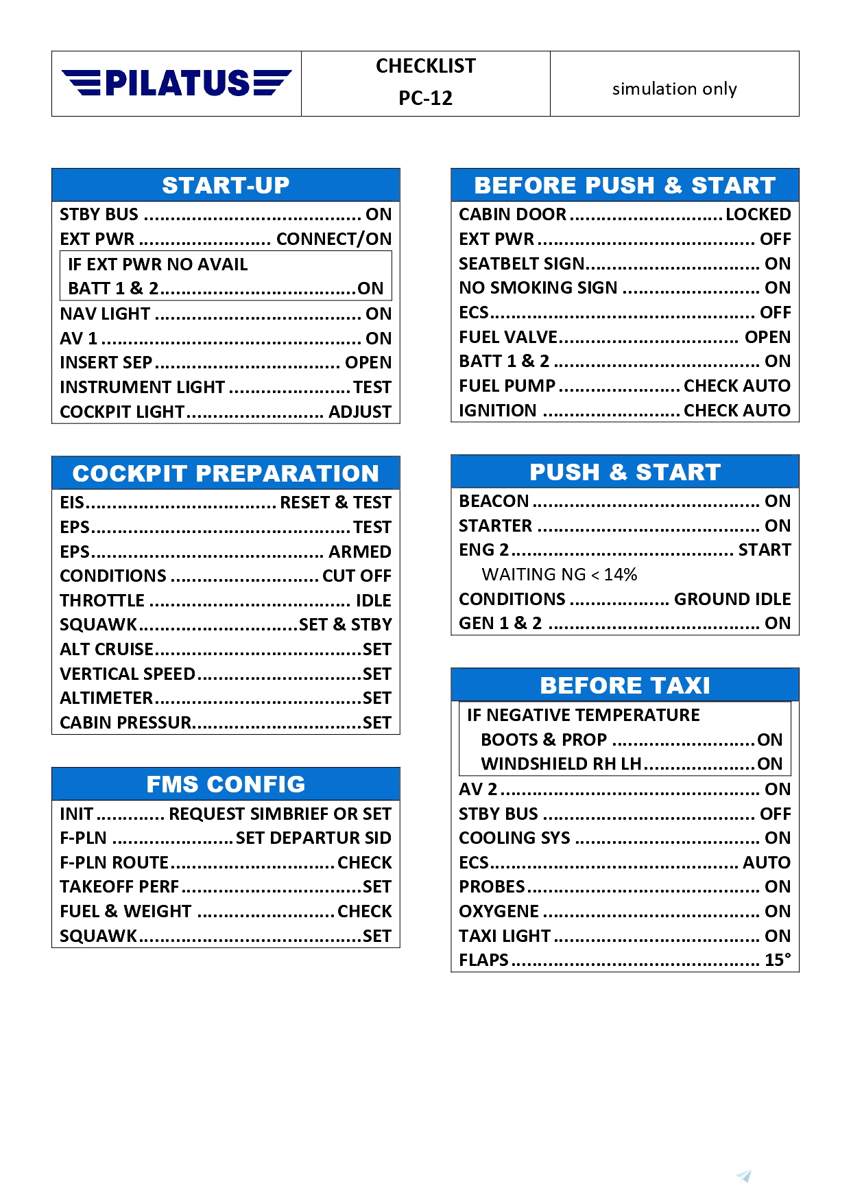 Checklists Liveries for Microsoft Flight Simulator | MSFS | Flightsim.to
