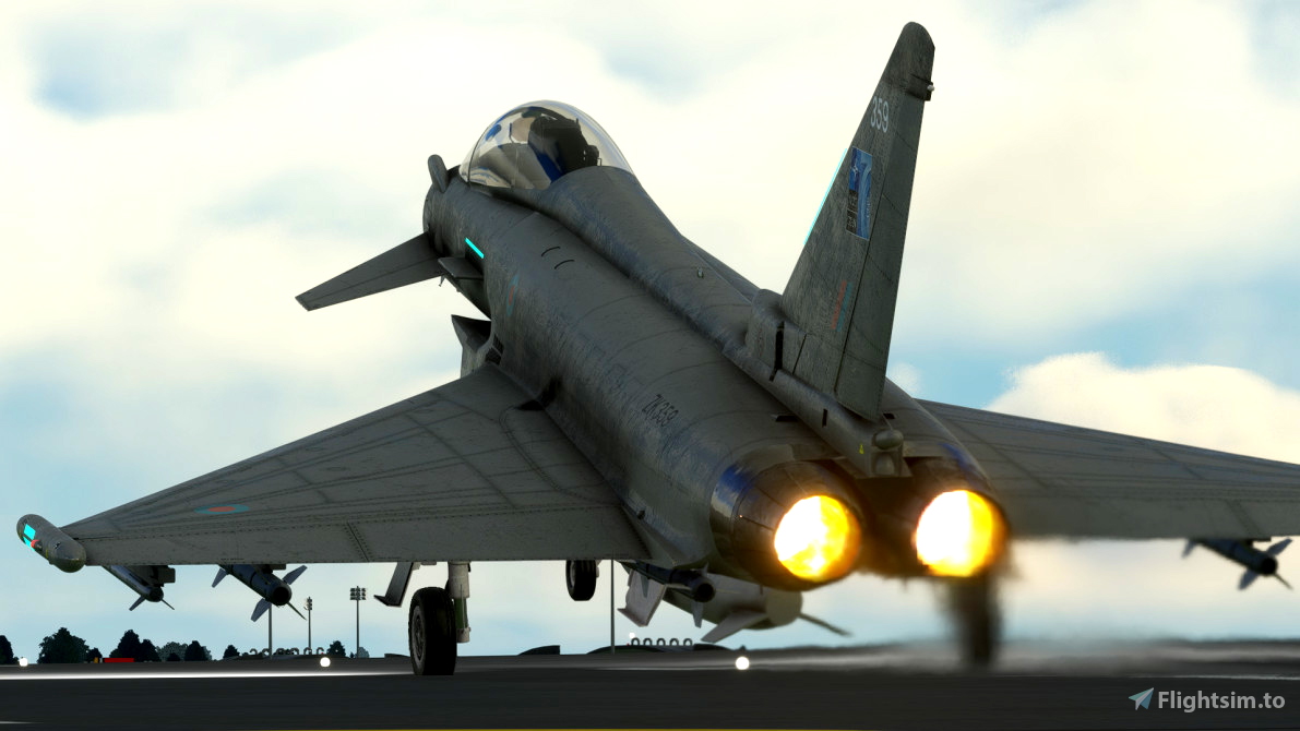 CJ Simulations Eurofighter Typhoon FGR.4 | RAF 140 EAW NATO Markings Livery ZK359 (8K Resolution ...