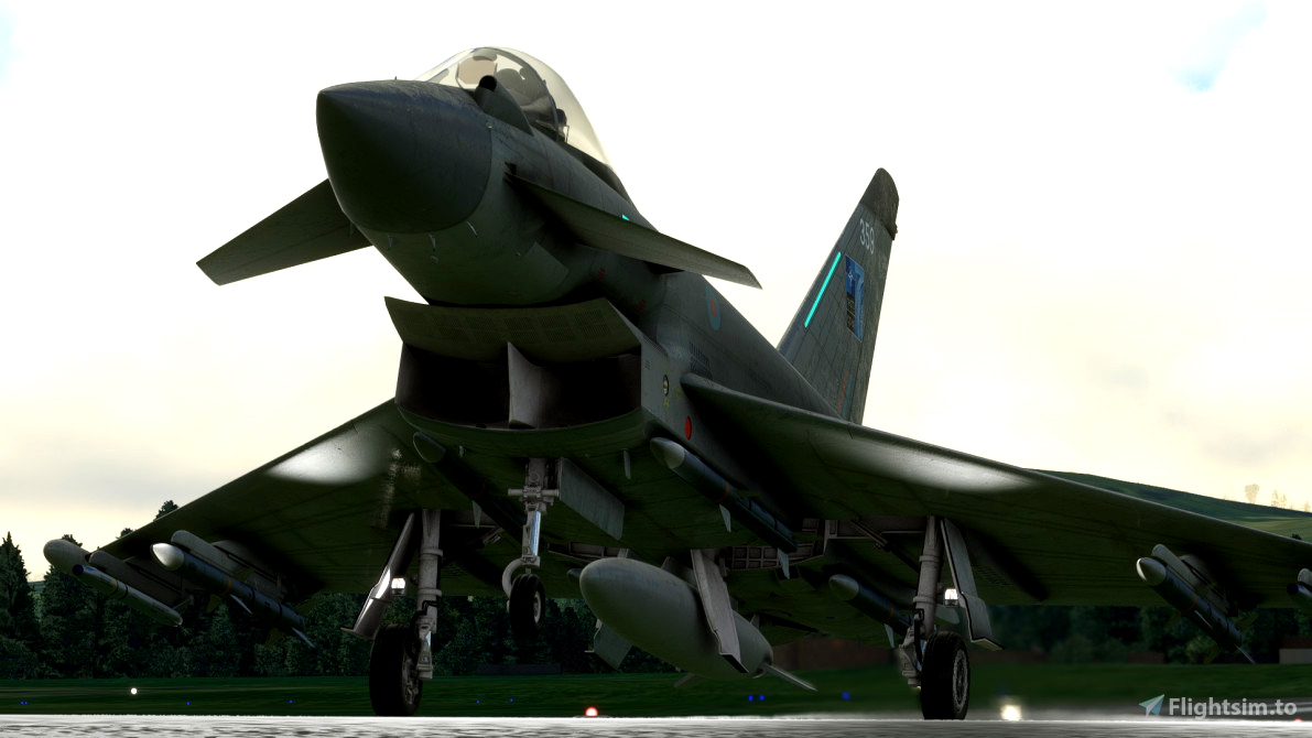 CJ Simulations Eurofighter Typhoon FGR.4 | RAF 140 EAW NATO Markings Livery ZK359 (8K Resolution ...