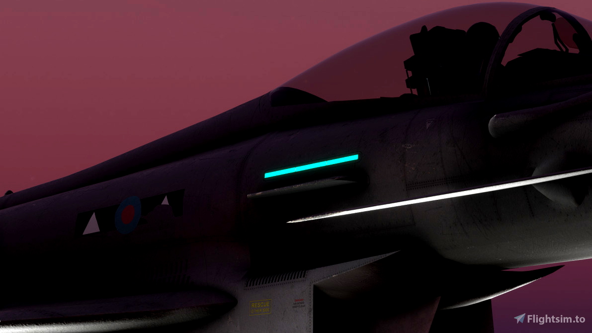 CJ Simulations Eurofighter Typhoon FGR.4 | RAF 2 SQN Markings Livery ZK425 (8K Resolution) para ...