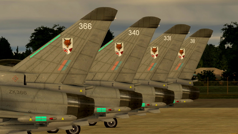 CJ Simulations Typhoon - RAF 12 SQN Liveries With Markings Pack (4 ...