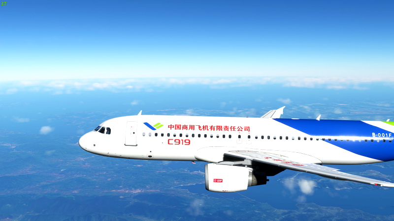 COMAC C919(B-001F) [Fenix A320] for Microsoft Flight Simulator | MSFS