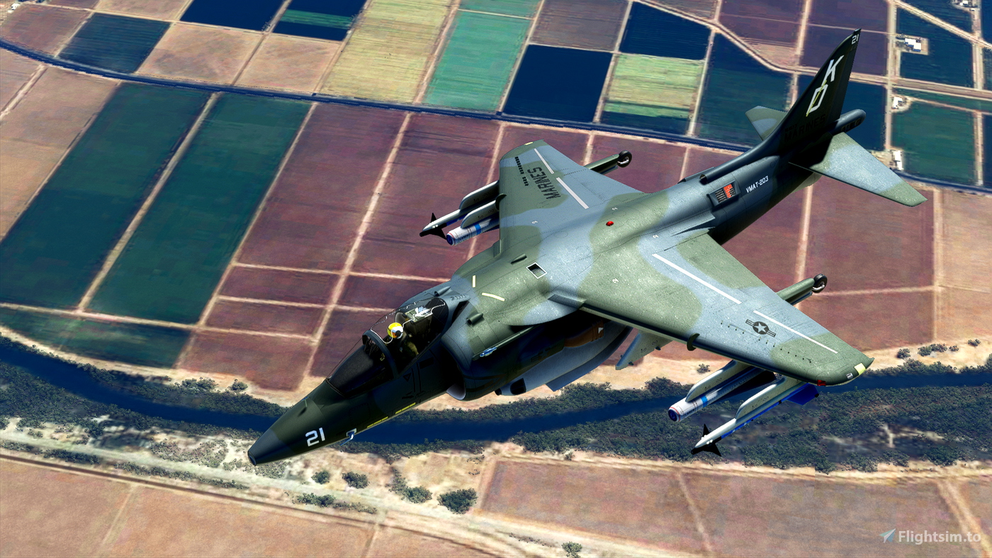 DC Designs AV-8B II Harrier VMAT-203 1983 for Microsoft Flight ...