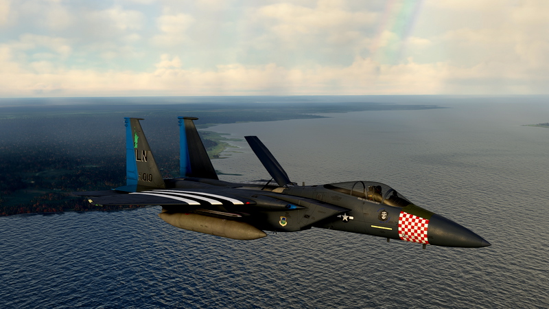 DC Designs F-15C - 493rd Fighter Squadron "The King" for Microsoft Flight Simulator | MSFS
